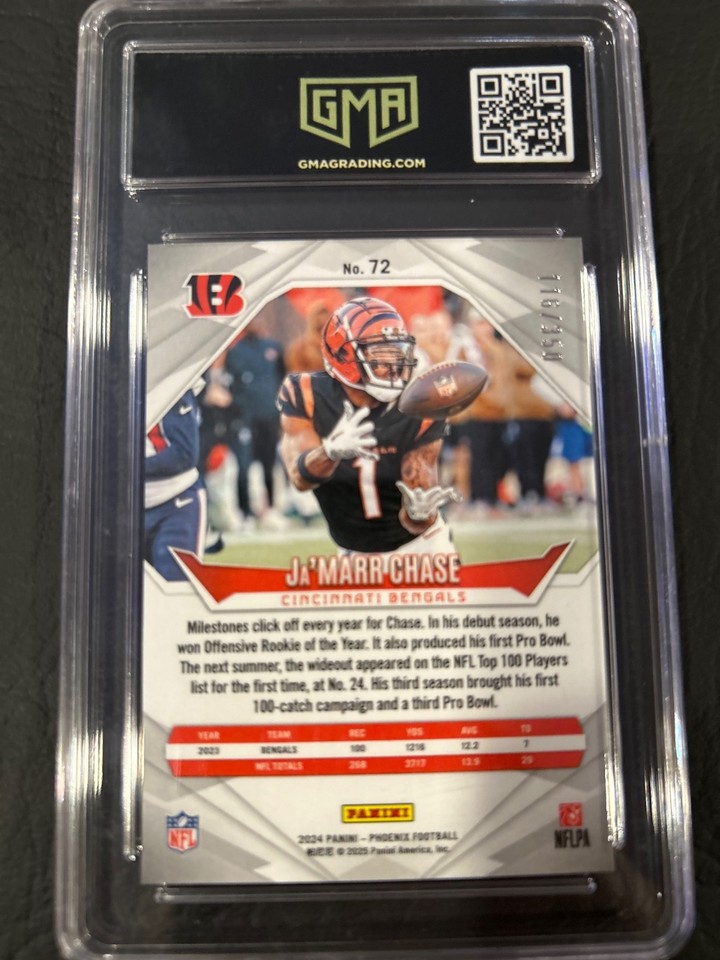 2024 Panini Phoenix - Ja'Marr Chase #72 Fire Burst /350 Color Match ...