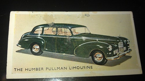 1952 HUMBER PULLMAN Limousine Orig Trading Card RSPOA UK | eBay