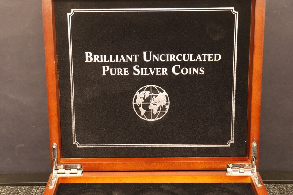 BRILLIANT UNCIRCULATED PURE SILVER COIN Display Case Only for Dollars ...
