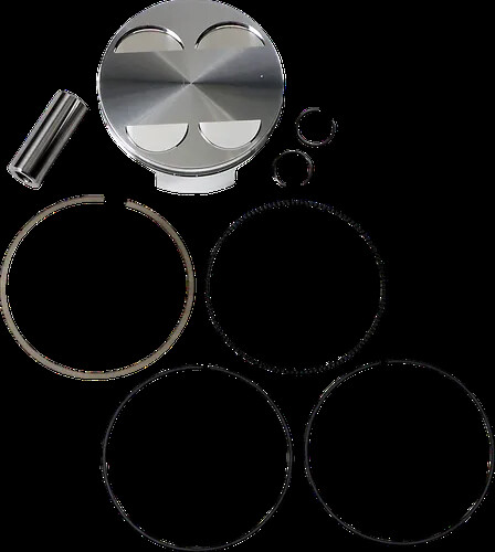 JE Piston Kit Rings Pins FSR 4mm OB 100mm Bore 12.5:1 Honda CRF450X ...