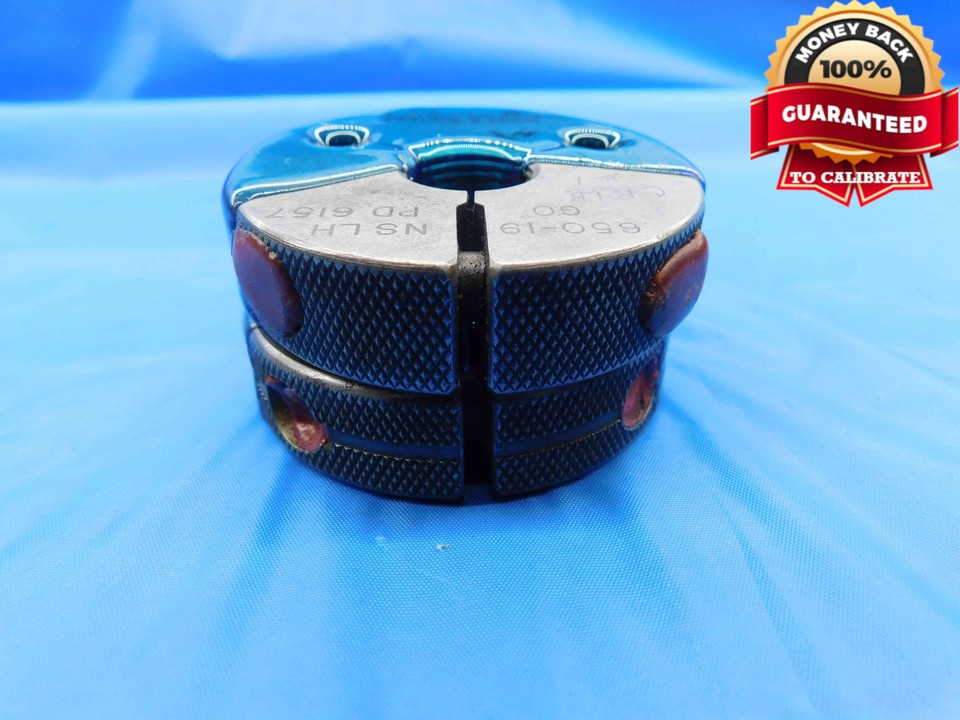 .650 19 NS LEFT HAND THREAD RING GAGES .65 GO NO GO P.D.'S = .6157 ...