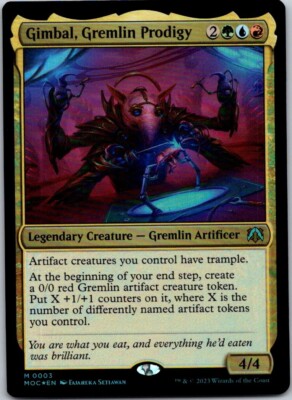 Magic the Gathering Foil Gimbal, Gremlin Prodigy March of Machine ...