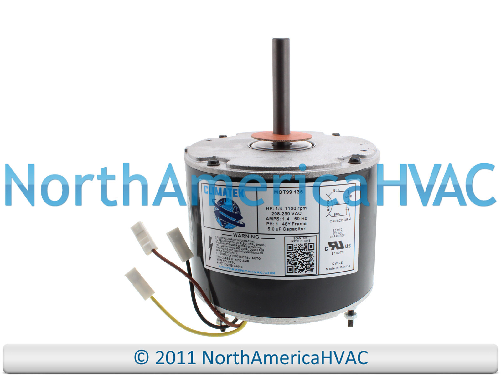 Condenser Fan Motor 1/4 HP Replaces Zhongshan Broad-Ocean Y7S623C835L ...