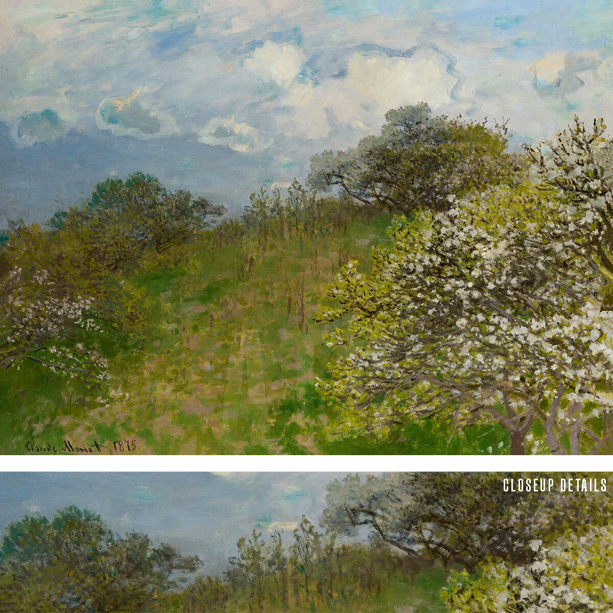Primavera Claude Monet Postal Primavera En El Jardín De Claude Monet