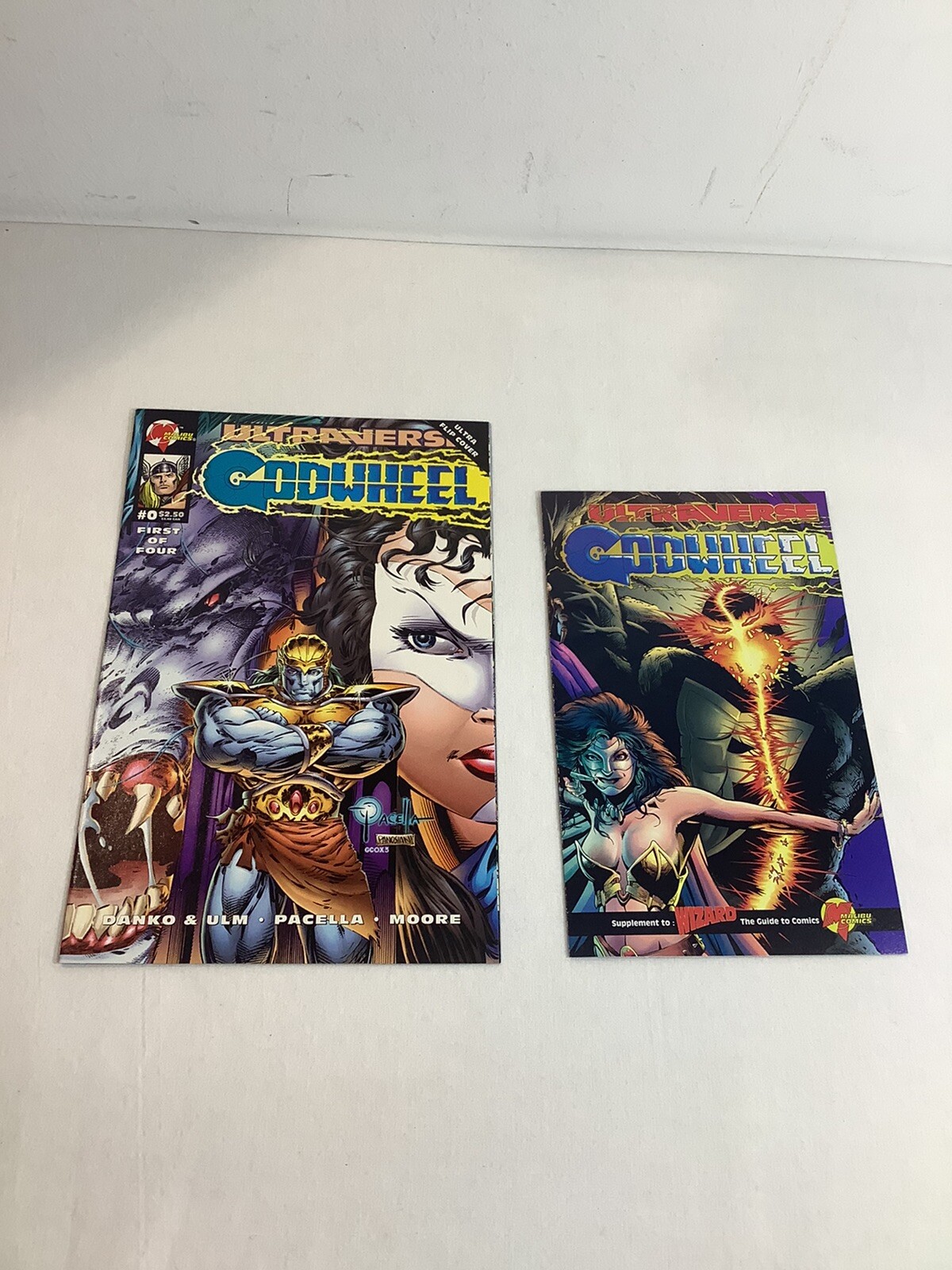 ULTRAVERSE GODWHEEL # 1 MALIBU 1994 ASHCAN WIZARD MINI COMIC + Godwheel #0 1995 | eBay
