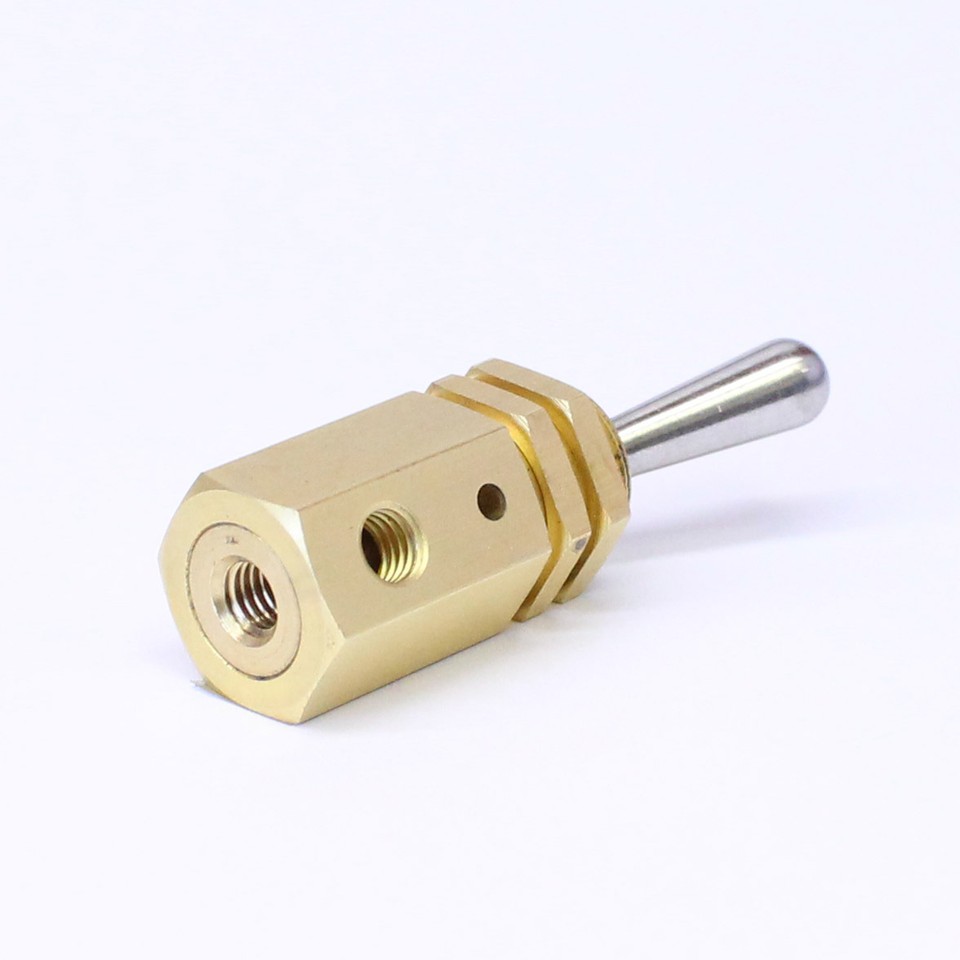 1pc 2 Way 2 Pos Switch Toggle Valve M5 Detented Miniature MettleAir ...