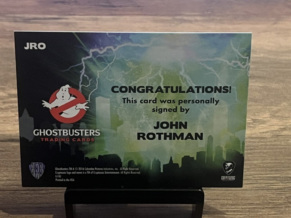 2016 Ghostbusters Authentic Autograph John Rothman as Library ...