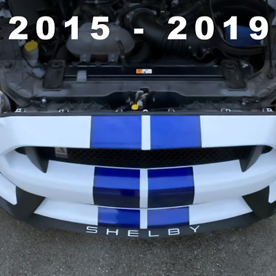 WHITE Front Splitter PLASTIC LETTERS Fits Shelby GT350 2015 - 2019 NOT ...