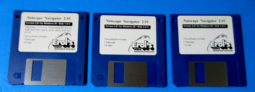 Vintage Netscape Navigator 2.01 for Windows 95 3 Floppy Disc | eBay