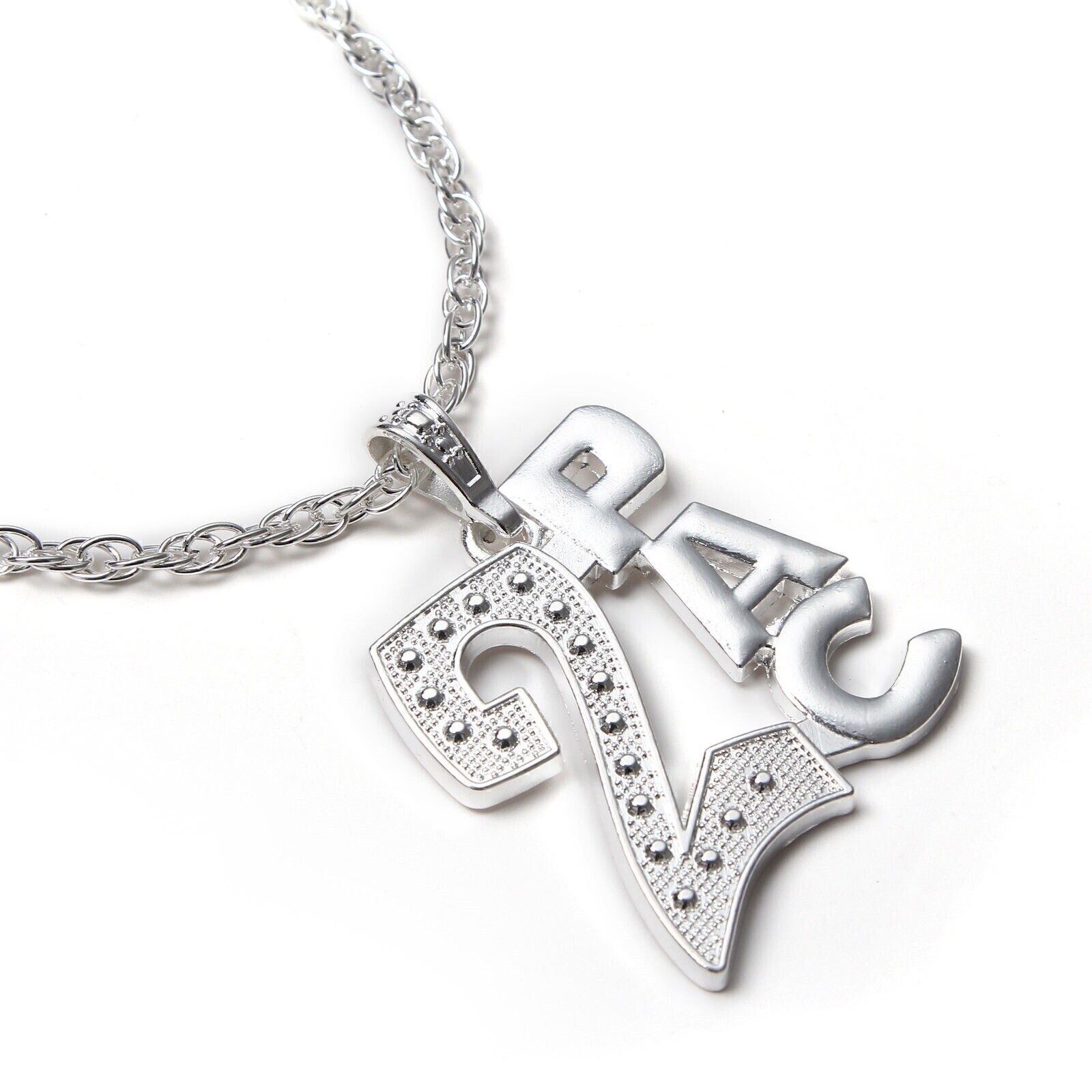 2pac Tupac Bling Necklace Hip Hop Rap Pendant and Chain | eBay UK