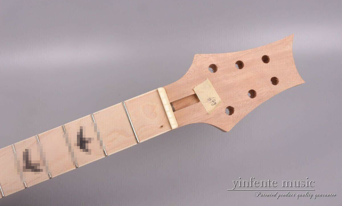 Mahogany wood guitar neck for prs 22 Fret 25.5inch Maple fretboard Bird ...