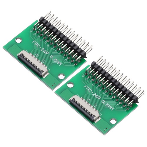 2pcs FFC FPC Connector Board 26 Pins Double Row Right Angle Pin Header ...
