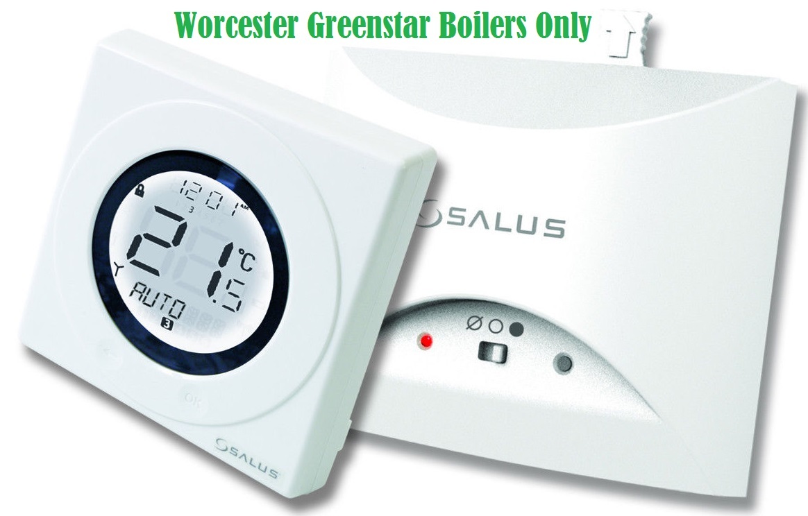Salus SALUS ST620WBC WORCESTER COMBI BOILER WIRELESS THERMOSTAT RF ROOM ...