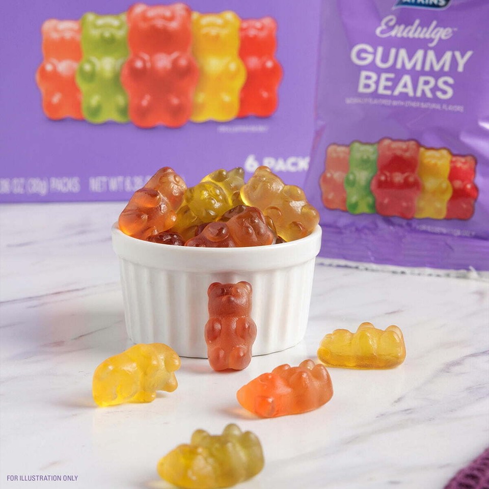 Atkins Endulge Gummy Bears, Low Sugar, Keto Candy | eBay
