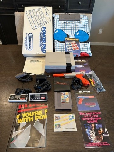 NES/Original Nintendo Power Set w/2 Controllers, Zapper, Power Pad ...