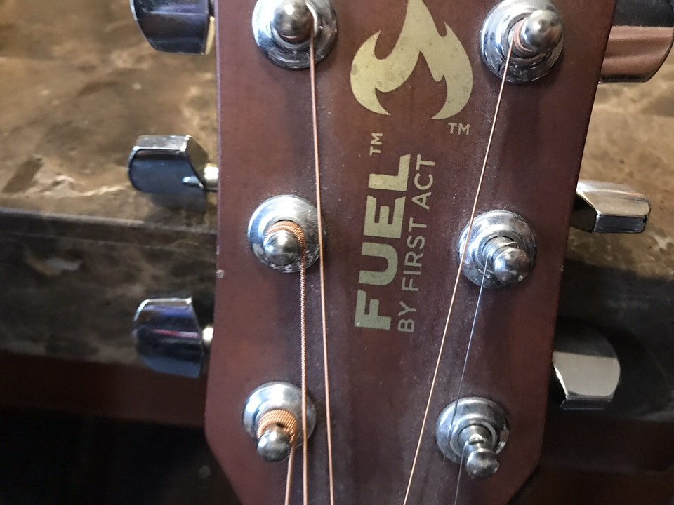 FUEL BY FIRST ACT PINK SUNFLOWER DAISY 6-STRING ACOUSTIC GUITAR EL3036 ...