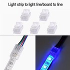 5/10pcs RGB light strip connector / connecting wire fixing clip quick ...