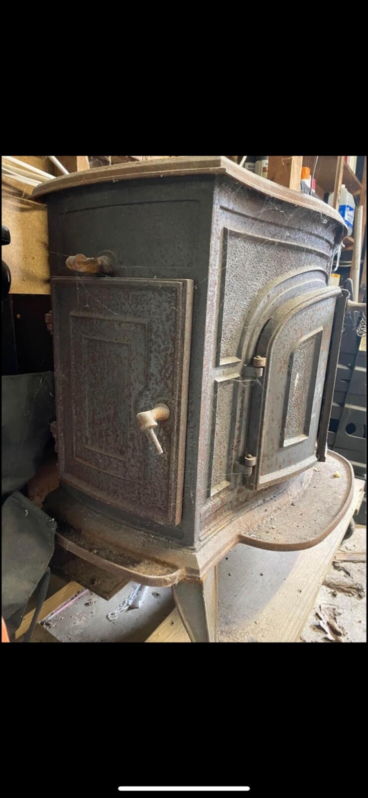 Used Olympic Crest II Cast Iron Wood-Burning Stove | eBay