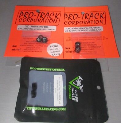 NEW "HO SCALE" DRAG TIRES, FRONT AND REAR BLK "EVOLUTION" (AFX CHASS ...