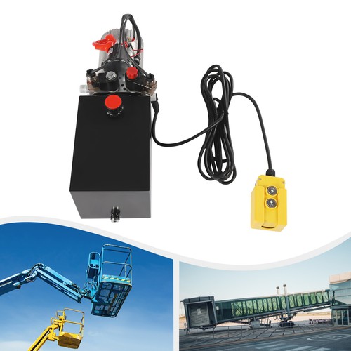 8 Quart Double Acting Hydraulic Pump 12V Dump Trailer Remote Control ...