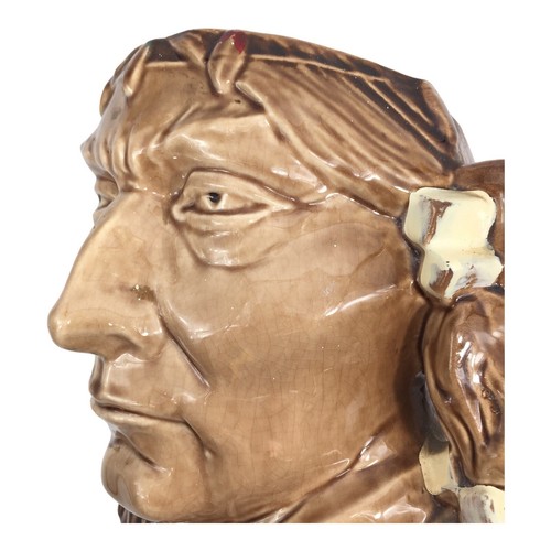 Antique McCoy Pottery USA Indian Head Native American Cookie Jar Circa ...