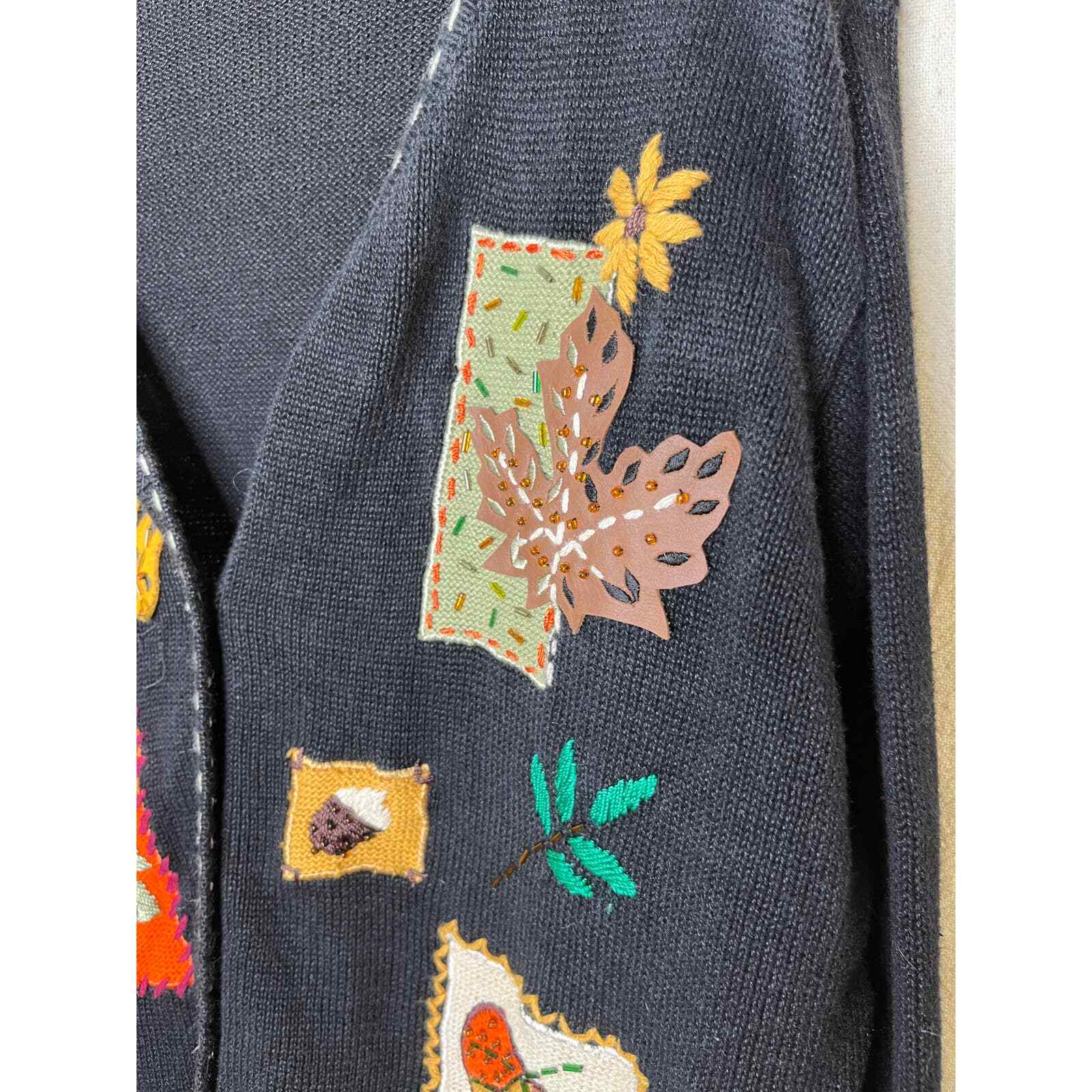 Vintage 1990s Arriviste Fall Harvest Leaves Patches G… - Gem