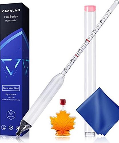 Maple Syrup Hydrometer with BRIX & Baume Scales, Density Meter for ...
