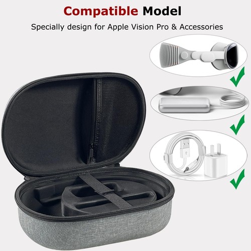 Carrying Case for Apple Vision Pro VR Headset Accessories Travel ...