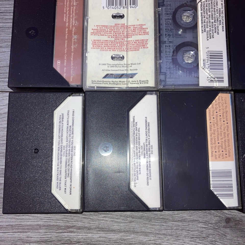 21 Various Country & Western Cassettes Joblot Inc Johnny Cash Glen ...