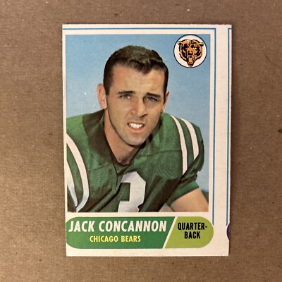 1968 Topps Football Jack Concannon Chicago Bears Card #153 | eBay
