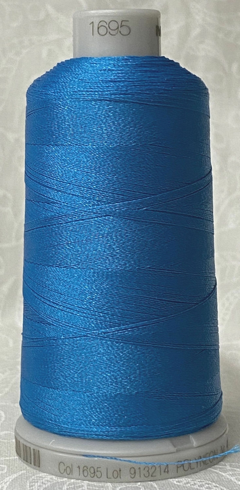 #1695 CYAN 1000m Madeira Polyneon 40 Embroidery Thread | eBay