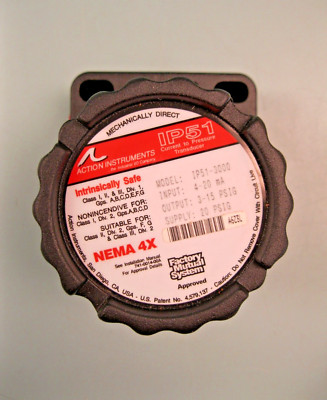 NEW Action Instruments IP51-3000 Intrinsically Safe Transducer G13 | eBay