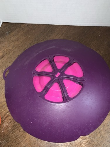 Kochblume Set 2 Spill Stopper 11" 9" Purple Microwave Stove Boil Over ...
