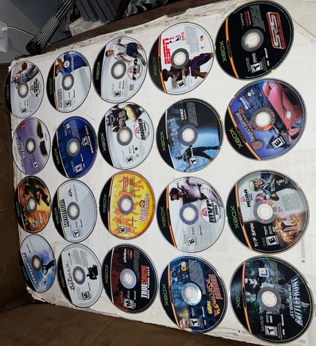 Lot Of 20 Microsoft Xbox Discs ONLY Tested Halo 2 ESPN NFL MLB Hitman ...