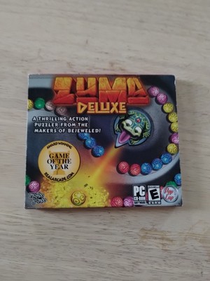Zuma Deluxe Pop Cap Jumbo PC CD ROM Computer Video Game 2004 Action ...