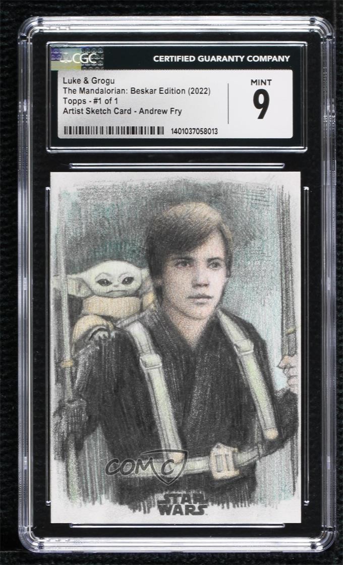 2022 Topps 1/1 Andrew Fry CGC 9 Mint Auto Sketch p1l | eBay