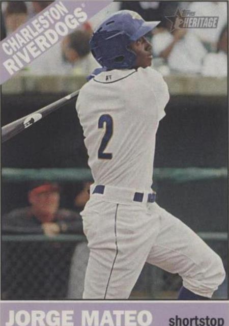 2015 Topps Heritage Minor League Edition - Jorge Mateo #49 Gum Damage ...