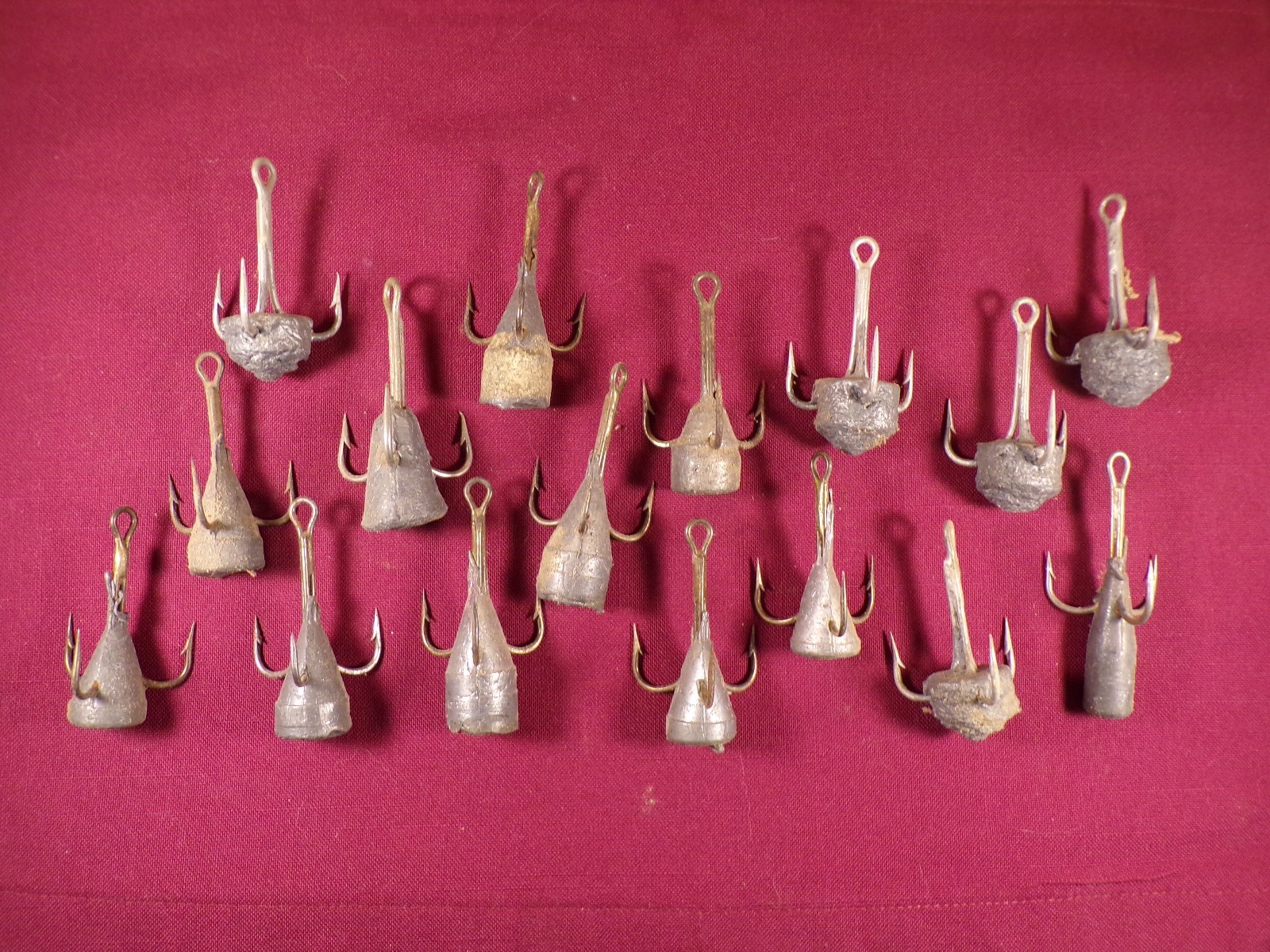 Lot of Vintage Snag Hooks Weighted Treble Hooks Fish Snagging | eBay