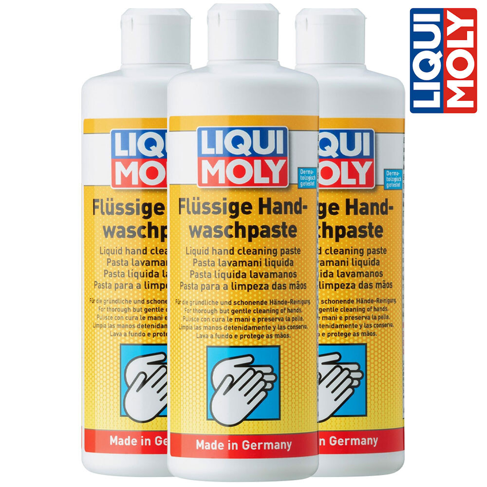 3x LIQUI MOLY 3355 Flüssige Handwaschpaste Handreiniger Seife 500 ml ...