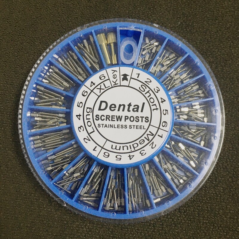 240pcs Dental Conical root canal Screw Posts post Kits Refills ...