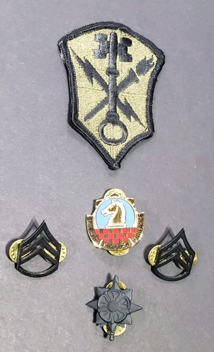 U.S. Army 902nd MI Group Patch, DUI w/ Staff Sergeant E-6 Rank & MI ...