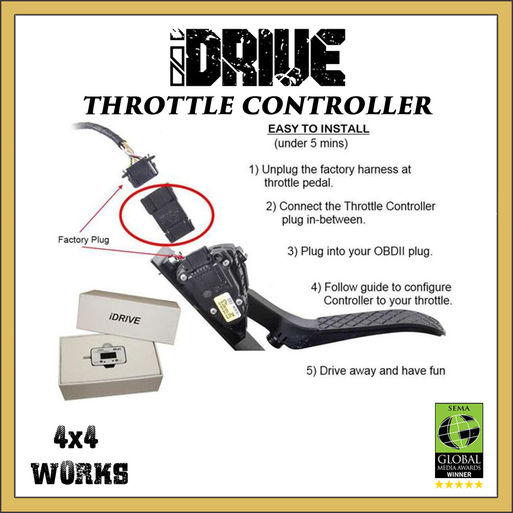 iDrive EVC Throttle Controller for Ford Ranger 2011-on Tuning Remapping ...