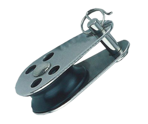 25mm STAINLESS STEEL MARINE PULLEY BLOCK with NYLON SHEAVE & PIN yacht ...