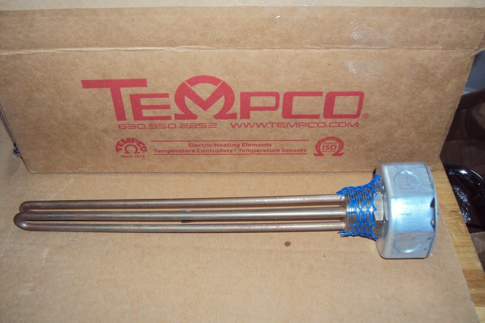TEMPCO TSP02217 TEMPCO Screw Plug Immersion Heater: 120V AC , 1 PH , 1 ...