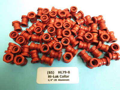 (65 New) HL79-8 Hi-Lok Collars for 1/4"-28 Pins Aircraft Aerospace Hi ...