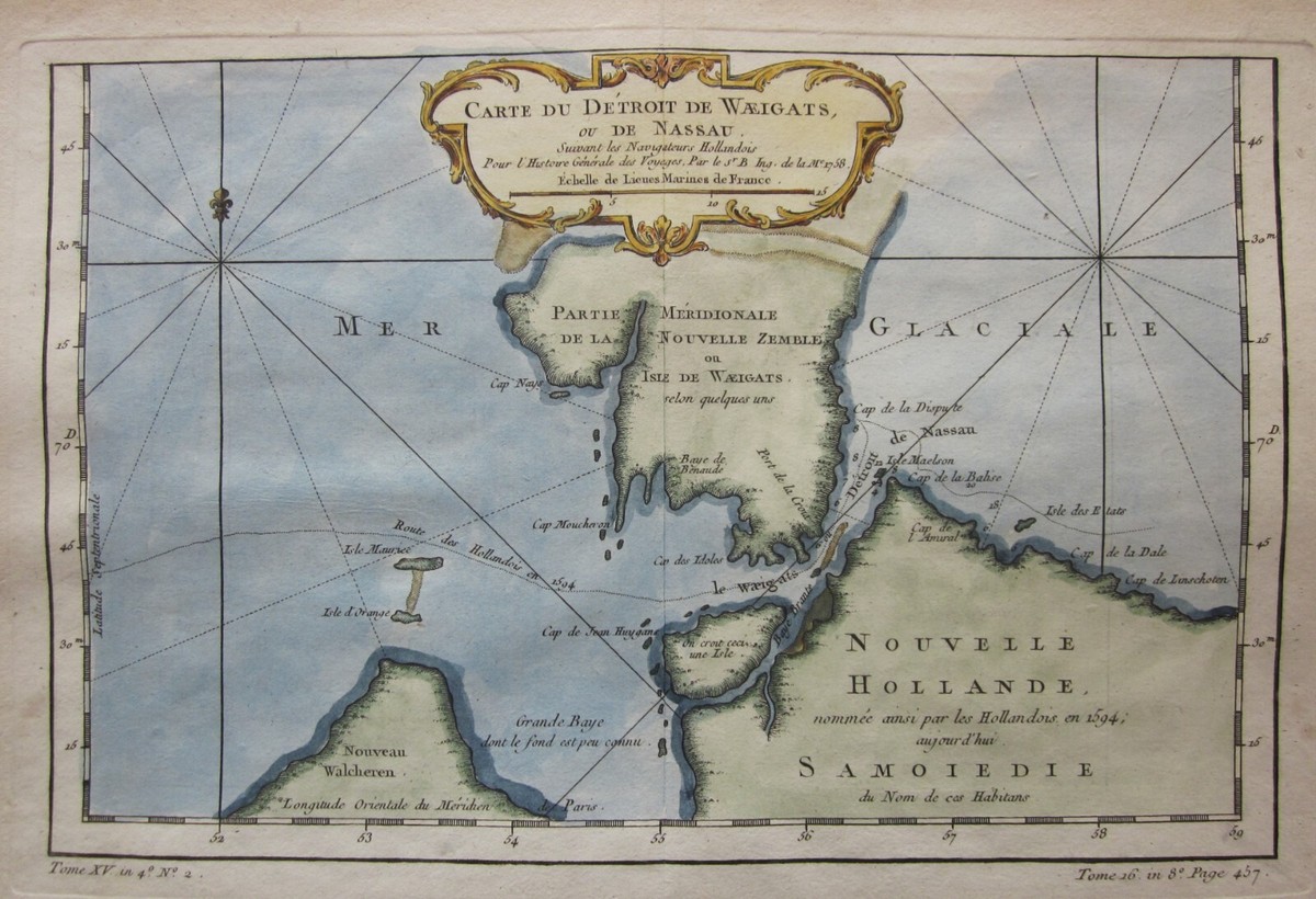 Mapa De Novaya Zemlya USSR Northern Siberia & Arctic. Novaya Zemlya.