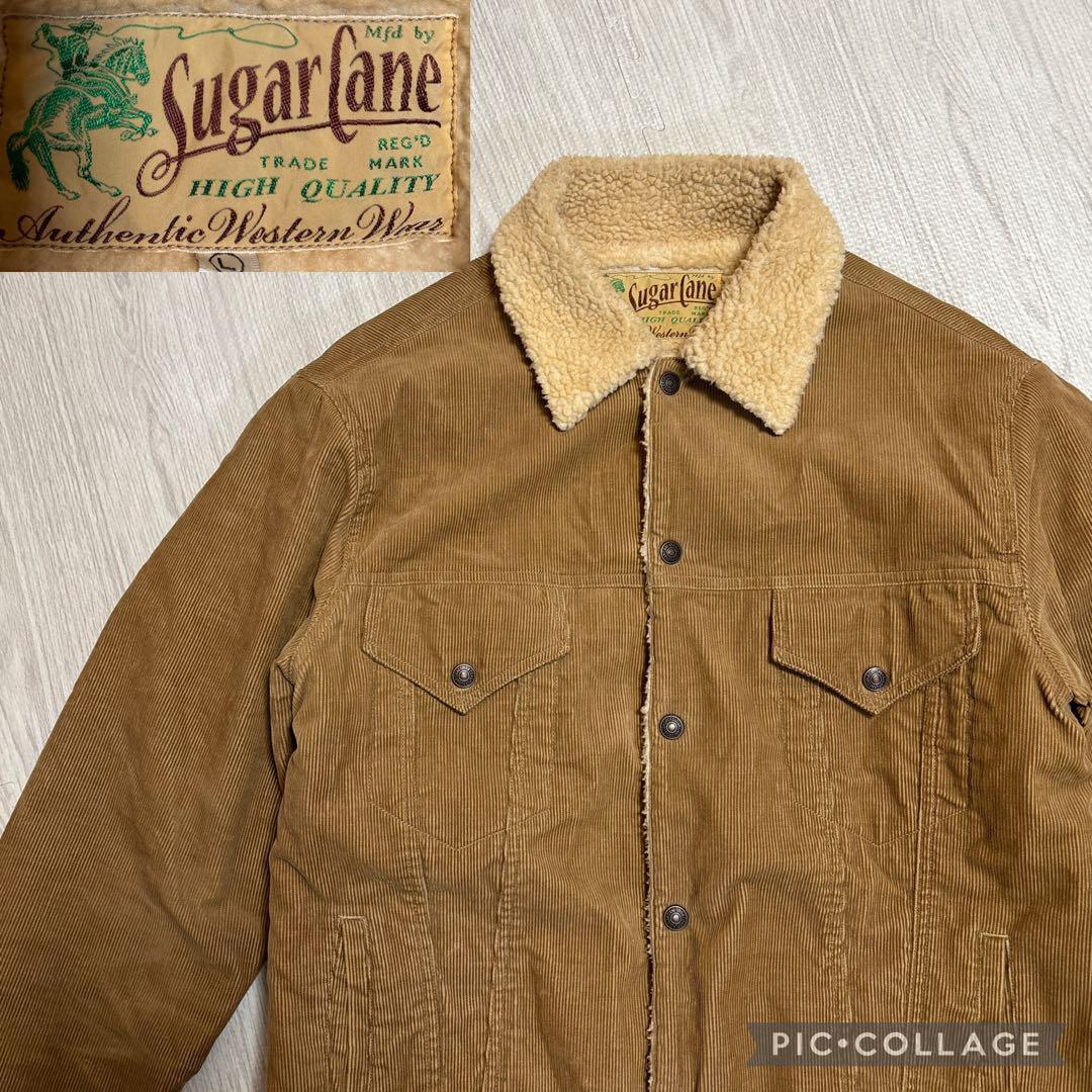 SUGAR CANE Corduroy Lunch Jacket Tracker Size L - Gem