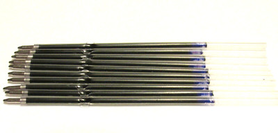 10 UNIVERSAL STICK BLACK BALLPOINT REFILLS-FIT BIC CLIC BALLPOINT PEN ...