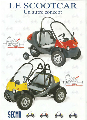 SECMA - SCOOTCAR FUN TECH 50 - FUN TECH 340 / catalogue brochure ...