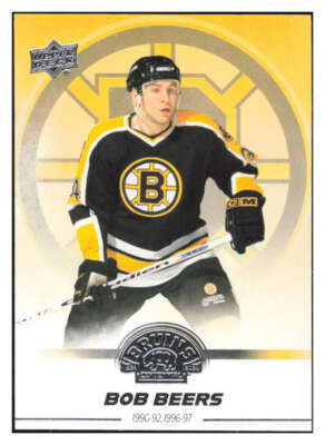 Bob Beers 2023-24 Upper Deck Boston Bruins Centennial #56 NHL Box Set ...